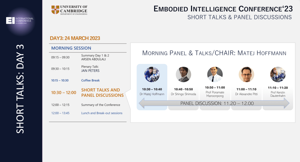 CONFERENCE PROGRAMME | Embodied Intelligence
