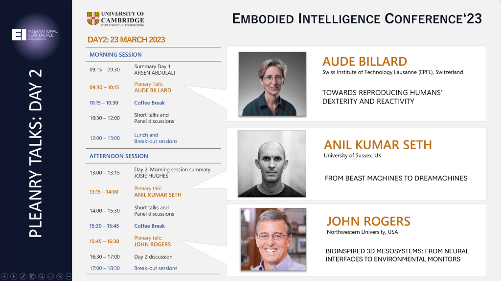 CONFERENCE PROGRAMME | Embodied Intelligence