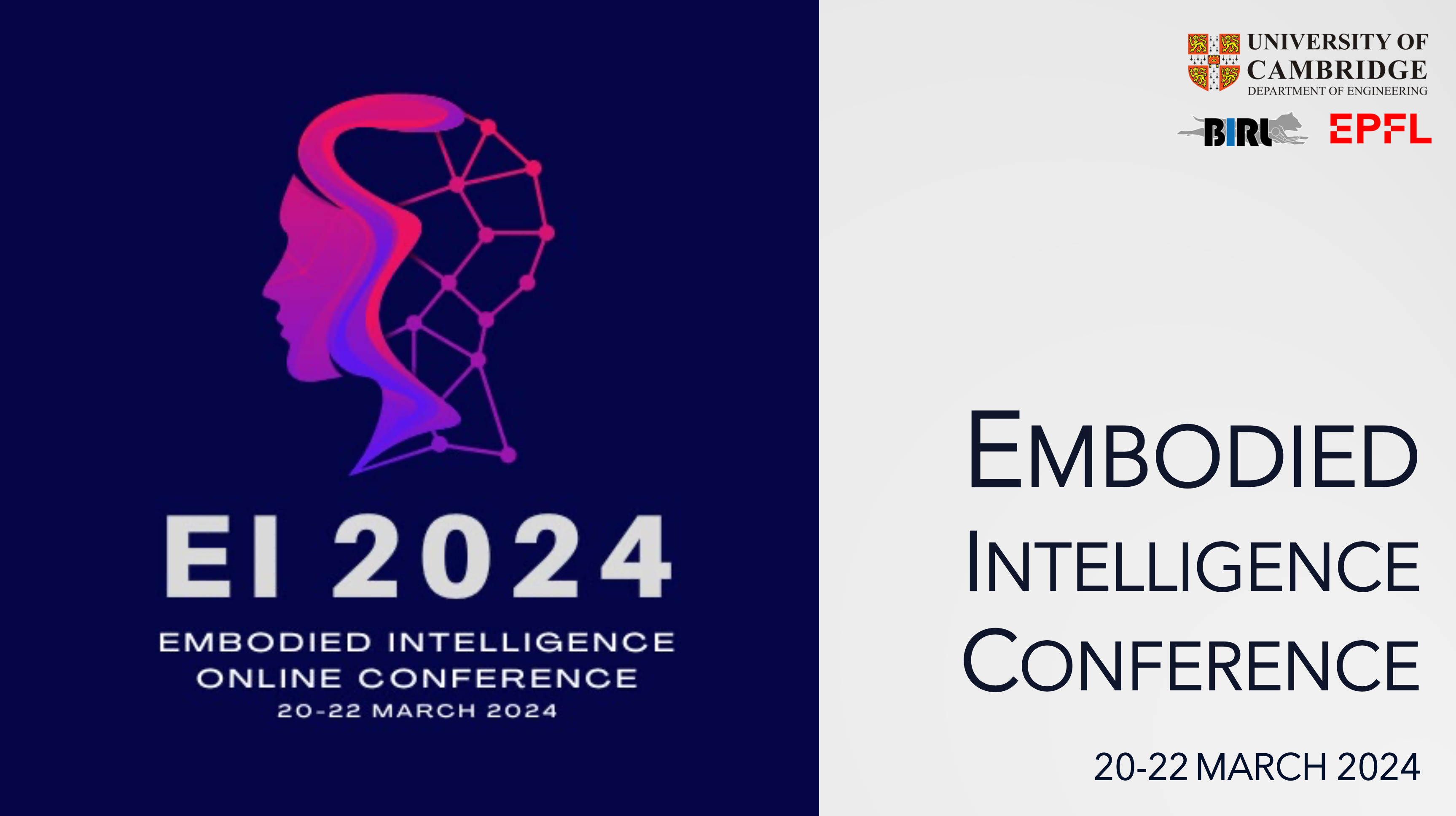 CONFERENCE PROGRAMME | Embodied Intelligence