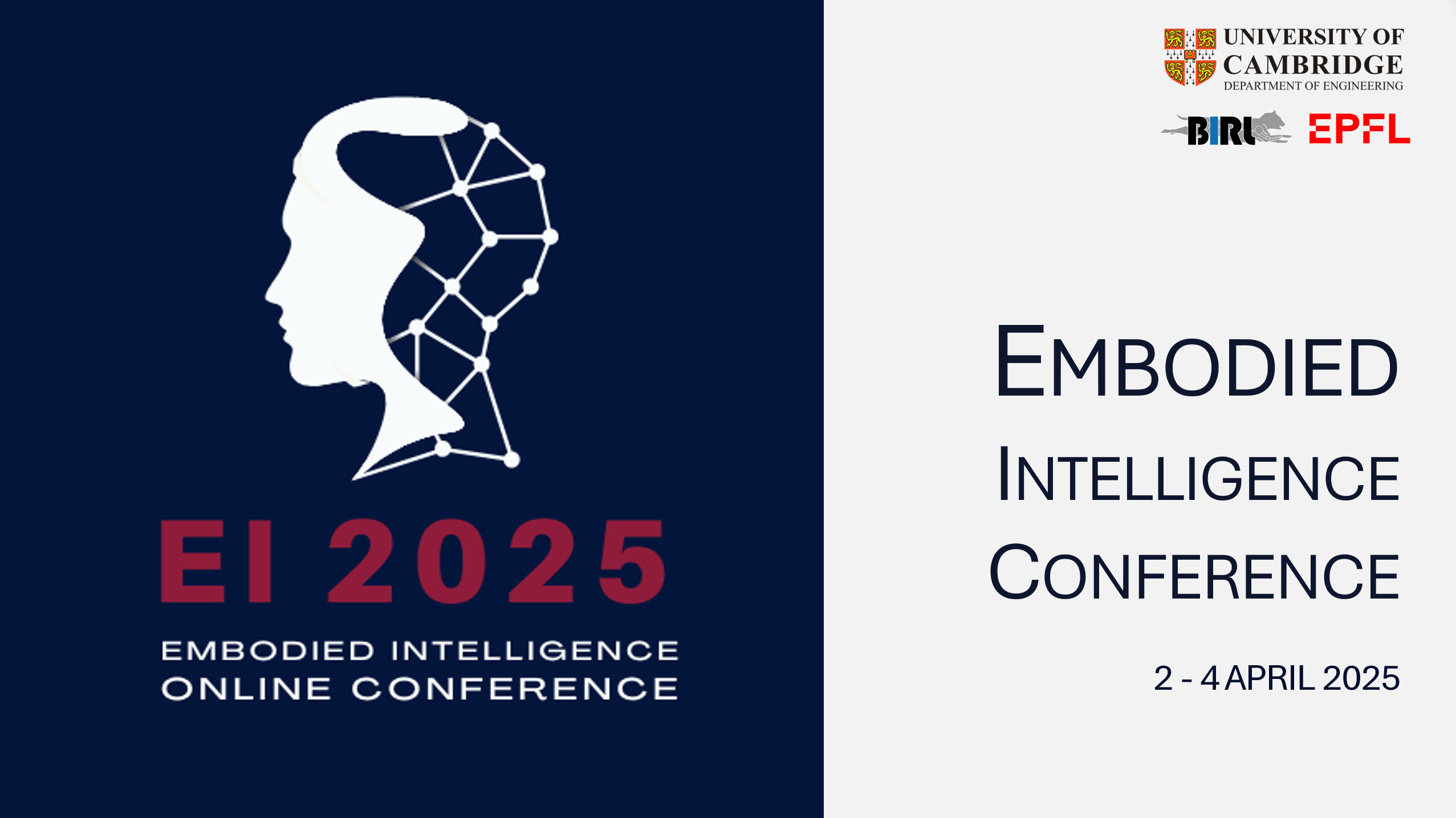 MASTERCLASSES & BREAK-OUT SESSIONS PROGRAMME | Embodied Intelligence