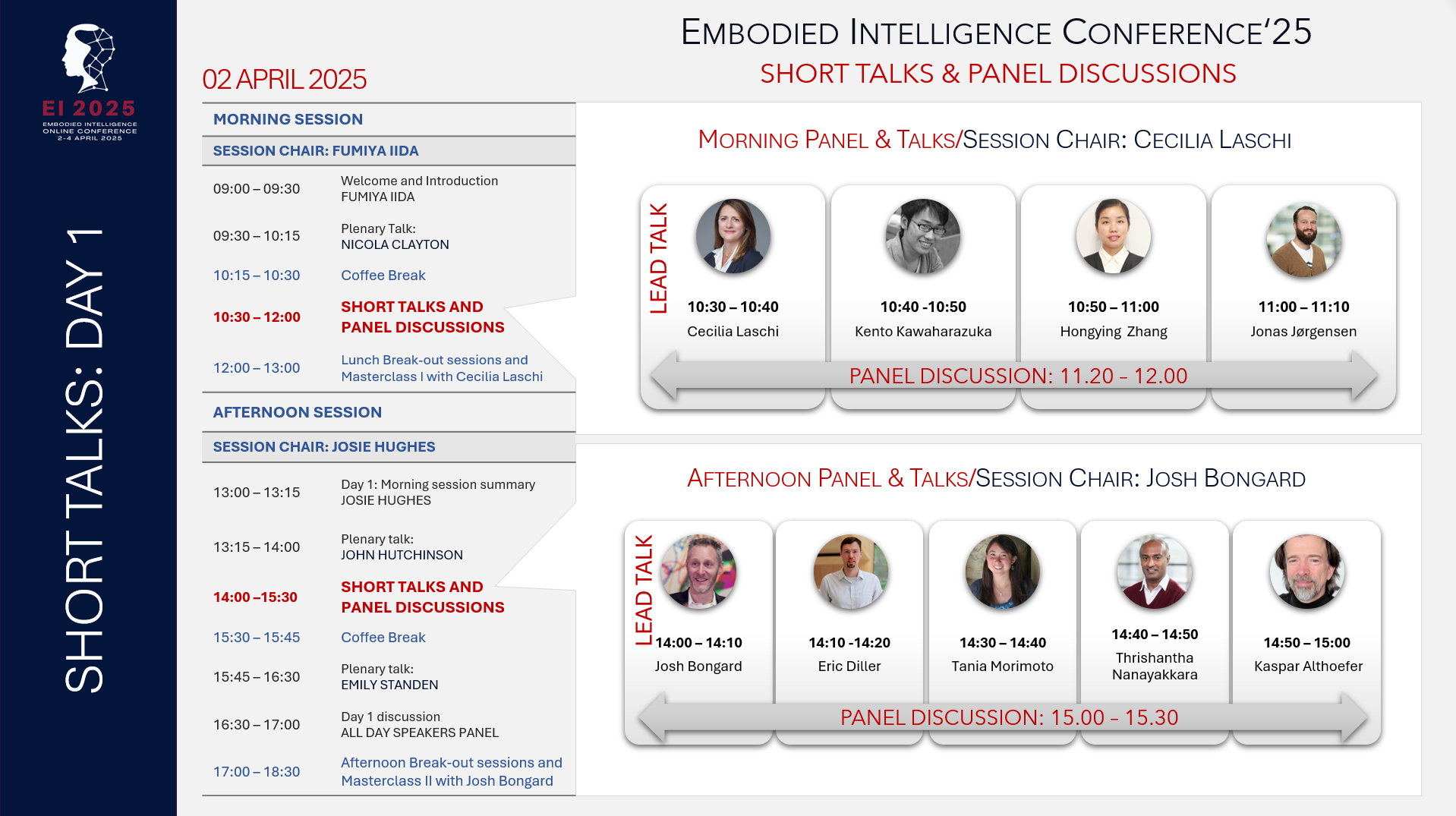 CONFERENCE PROGRAMME | Embodied Intelligence